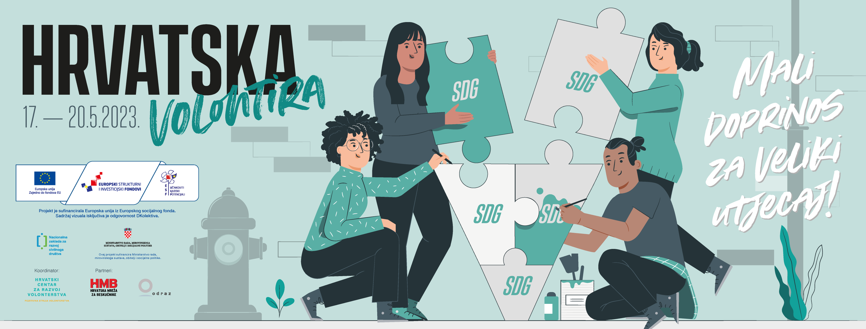 Otvorene prijave za Hrvatska volontira 2023 - Volonterski centar Zagreb